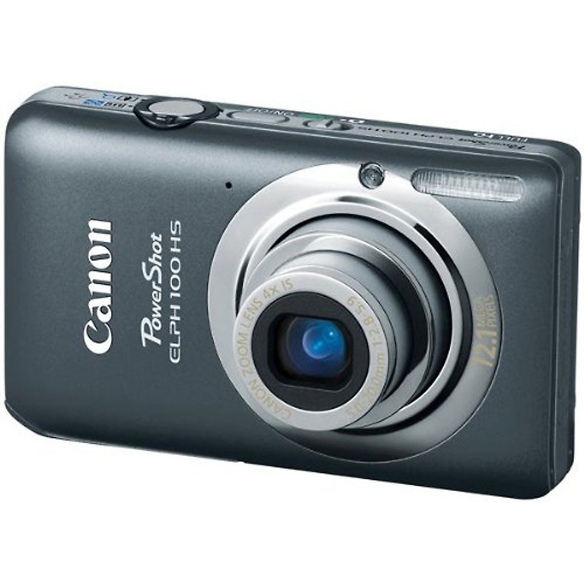 Canon PowerShot ELPH 100 HS 12.1 MP CMOS Digital Camera with 4X Optical Zoom (Grey) (OLD MODEL)