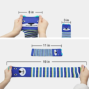 Vewye 6 PCS Baby Toddler Leg Warmers Knee Protector for Girls Boys Crawling Knee Pads in various styles