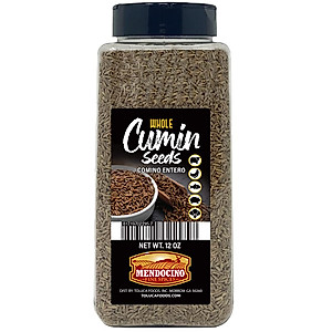 Mendocino Whole Cumin Seeds 12 oz Jar