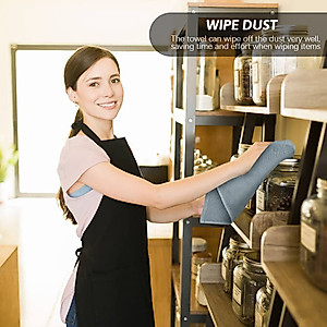 Nialnant 100% Cotton Dish Rags, 6 Pack Waffle Weave Kitchen Towels,Quick Drying Dish Cloths for Washing Dishes 12x12 Inches,Multi Color