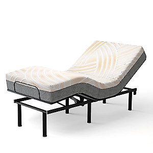 KOMFOTT 8 Inch Adjustable Bed Mattress Twin XL, 3D Transformable Cutting Mattress with Copper Gel Infused Air Memory Foam & Bamboo Charcoal Memory Foam, Mattress in a Box with CertiPUR-US Certified