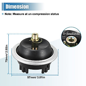 X AUTOHAUX 4-Wheel Drive 4WD Front Differential Vacuum Actuator 25031740 for Chevrolet S10 Blazer 1983-2005 for GMC S15 Jimmy Sonoma 1983-2004 for Pontiac 6000 1988-1990 Car Vacuum Actuator