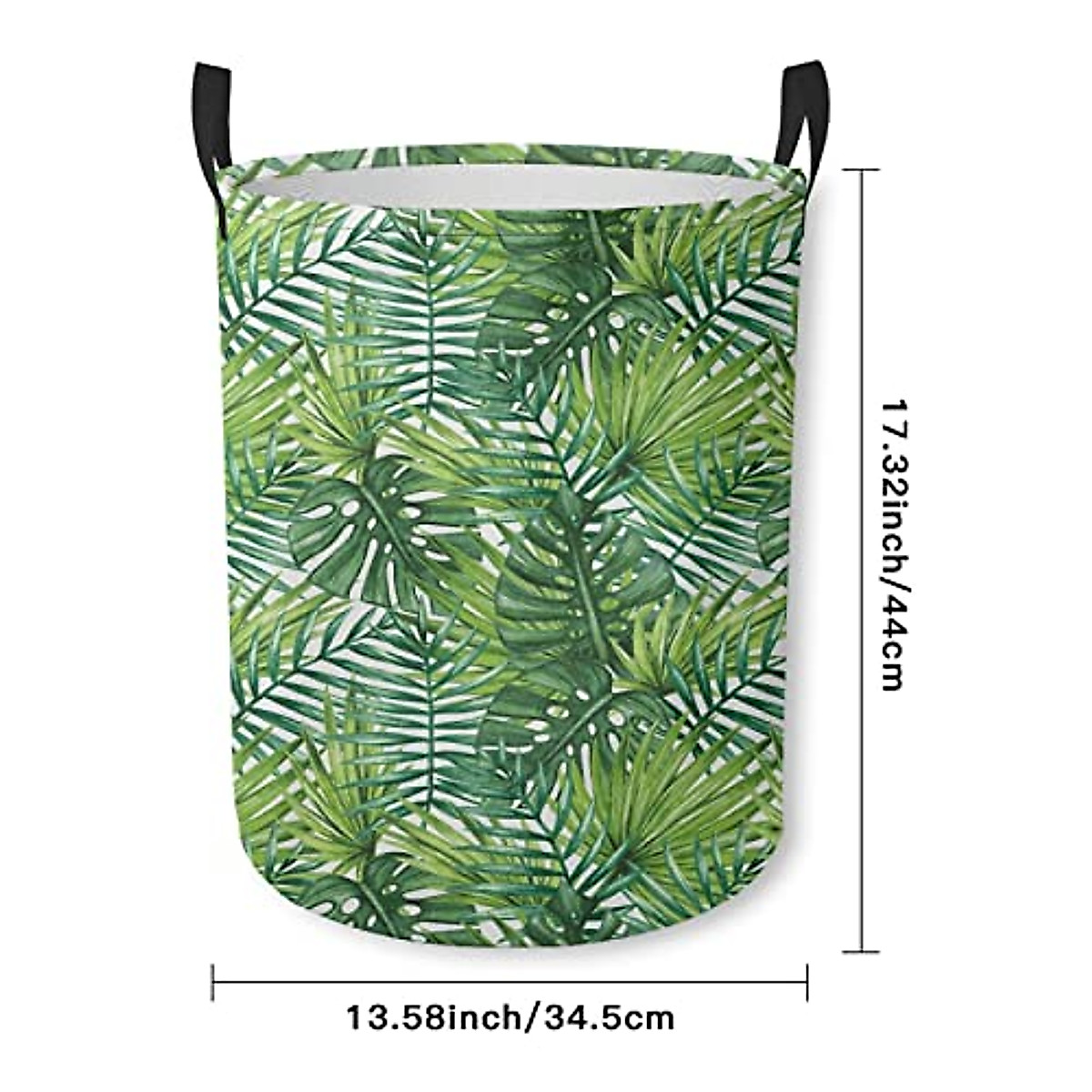 Fubido Moon Print,Laundry Baskets,Laundry Hamper Storage Basket with Handles,Night Sky with Stars Full Moon,for Living room,Storage Basket for Toys Clothes,Black Blue White