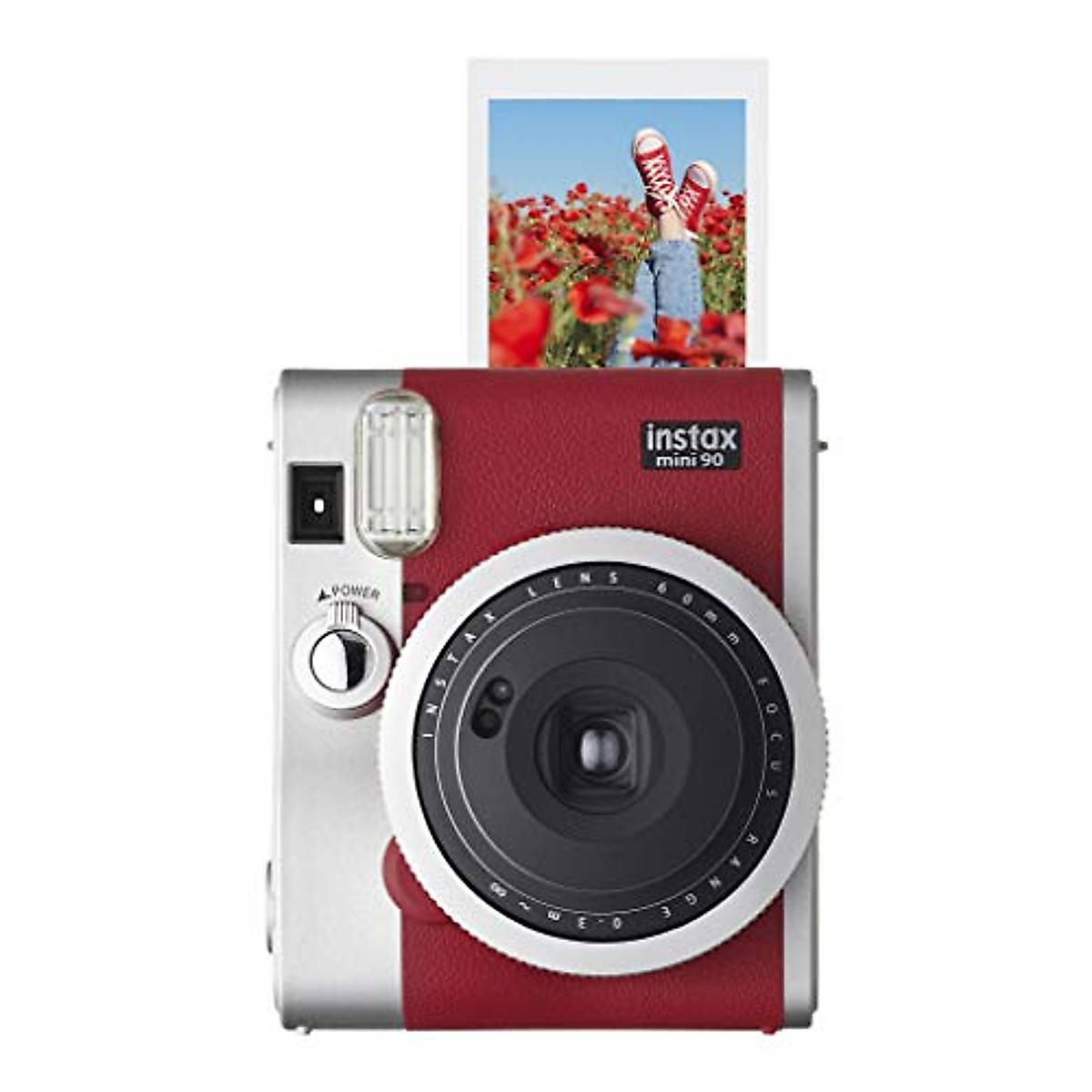 Fujifilm Instax Mini 90 Neo Classic Camera, Instant Film Camera, USA - Red