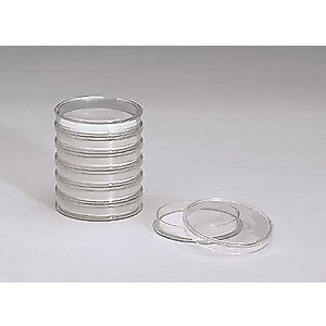 Advantec 800101 Petri Dish with Cellulose Pads, 50 mm Dia x 11 mm H, 100/pk