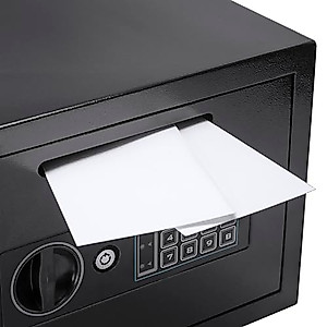 Barska AX11934 Compact 0.57 Cubic Ft Digital Multi-User Keypad Security Business Depository Drop Safe with Front Load Drop Box for Money, Cash & Mail Lock Box