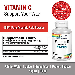 SOLARAY Vitamin C Crystalline Powder, 8 OZ