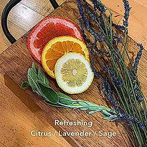 Handmade Italian 3 Wick Candle Scented Decorative Bowl w/Lid (4.25”) - Hand Painted Soy Candle Wax Inspired by Modigliani POP Collection – 40 Hour Burn Long Burn Candle w/Seaside Garden Scent