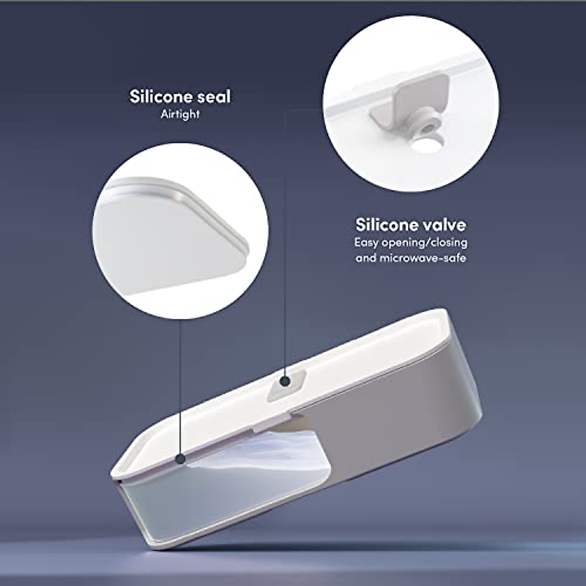 monbento - Bento Box MB Original Onyx with Compartments - 2 Tier Leakproof Lunch Box for Work Lunch Packing and Meal Prep - BPA Free - Food Grade Safe Food Containers - Black