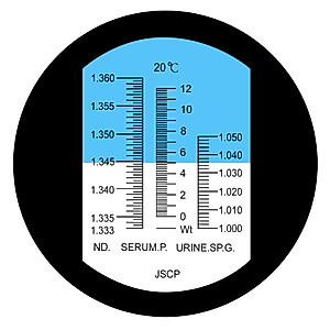 Clinical Refractometer with ATC, Tri Scale Serum Protein/Urine Specific Gravity/Refractive Index