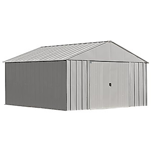 Arrow Classic Metal Shed, 12 x 12, Flute Grey