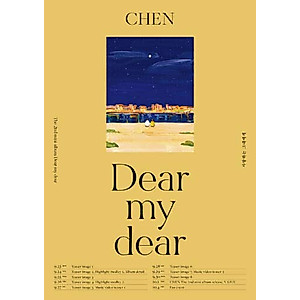 EXO Chen 'Dear My Dear' 2nd Mini Album Dear Version CD+104p Booklet+1p Letter+1p PhotoCard+Message PhotoCard SET+Tracking Kpop Sealed