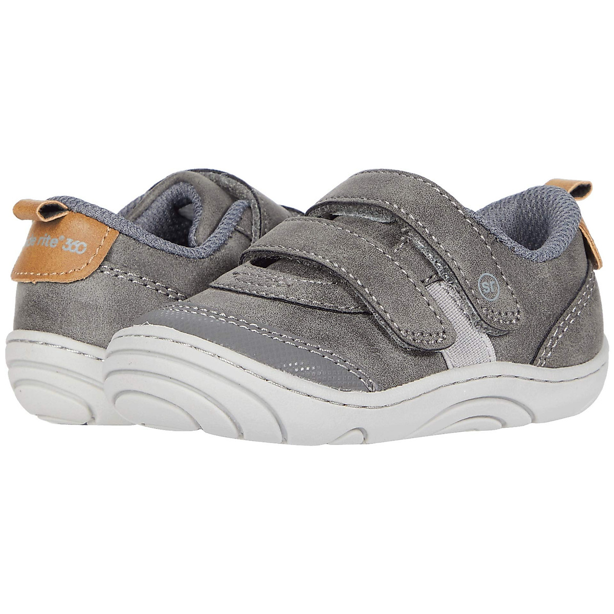 Stride Rite 360 Boys Wilbur Sneaker, Grey, 3 Infant