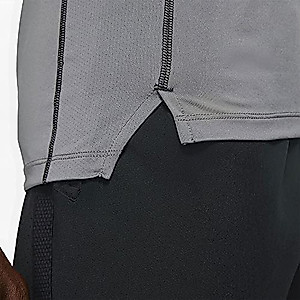 Nike Pro Dri-FIT Men's Tight Fit Sleeveless Tank Top (as1, Alpha, l, Regular, Regular, Dark Gray/Black, Large)