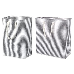 Lifewit 72L and 100L Freestanding Laundry Hamper Collapsible Large Clothes Basket with Easy Carry Extended Handles for Clothes Toys, Grey