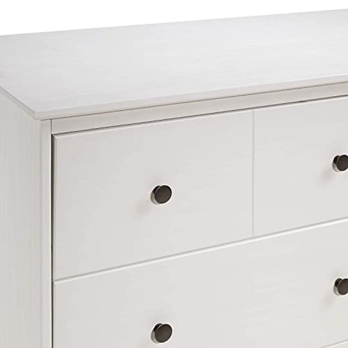 Walker Edison Wood Dresser Bedroom Storage Drawer Organizer Closet Hallway, 6 Drawer, White