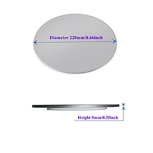 Aluminum 360° Rotation Monitor Swivel Base Computer Screen Monitor Turntable Stand Flat Panel TV Rotating Mat for iMac Laptop Potted Plants Arts Crafts Products Display Stand