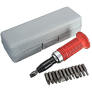 eoocvt 14pcs Heavy Duty Impact Screwdriver Driver Bits Tool Socket Set Kit With Case