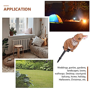 Uonlytech 1pc Rabbit Ground Lamp Solar Lawn Light Decorative Light Walkway Light Waterproof Solar Light Yard Lamp Waterproof Lamp Waterproof Garden Lamp Solar-Powered Light Landscape Lamp