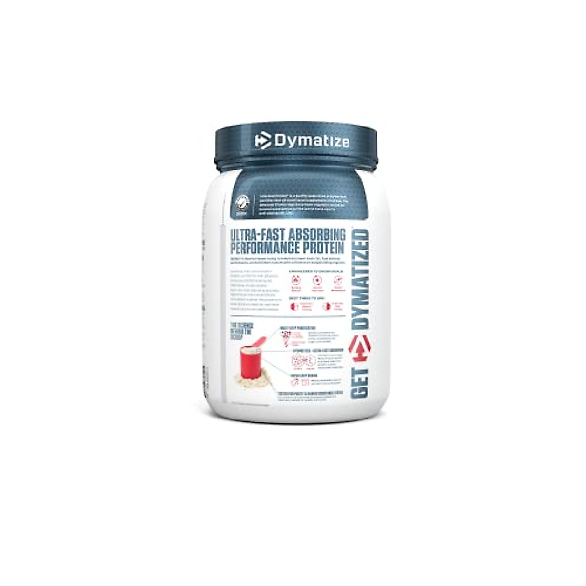 Dymatize ISO100 Hydrolyzed Protein Powder, 100% Whey Isolate , 25g of Protein, 5.5g BCAAs, Gluten Free, Fast Absorbing, Easy Digesting, Gourmet Vanilla, 20 Servings