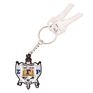 Desert Cactus Sigma Gamma Rho Keychain PVC Material Decorative Keychain Sigma (PVC Keychain - Crest)