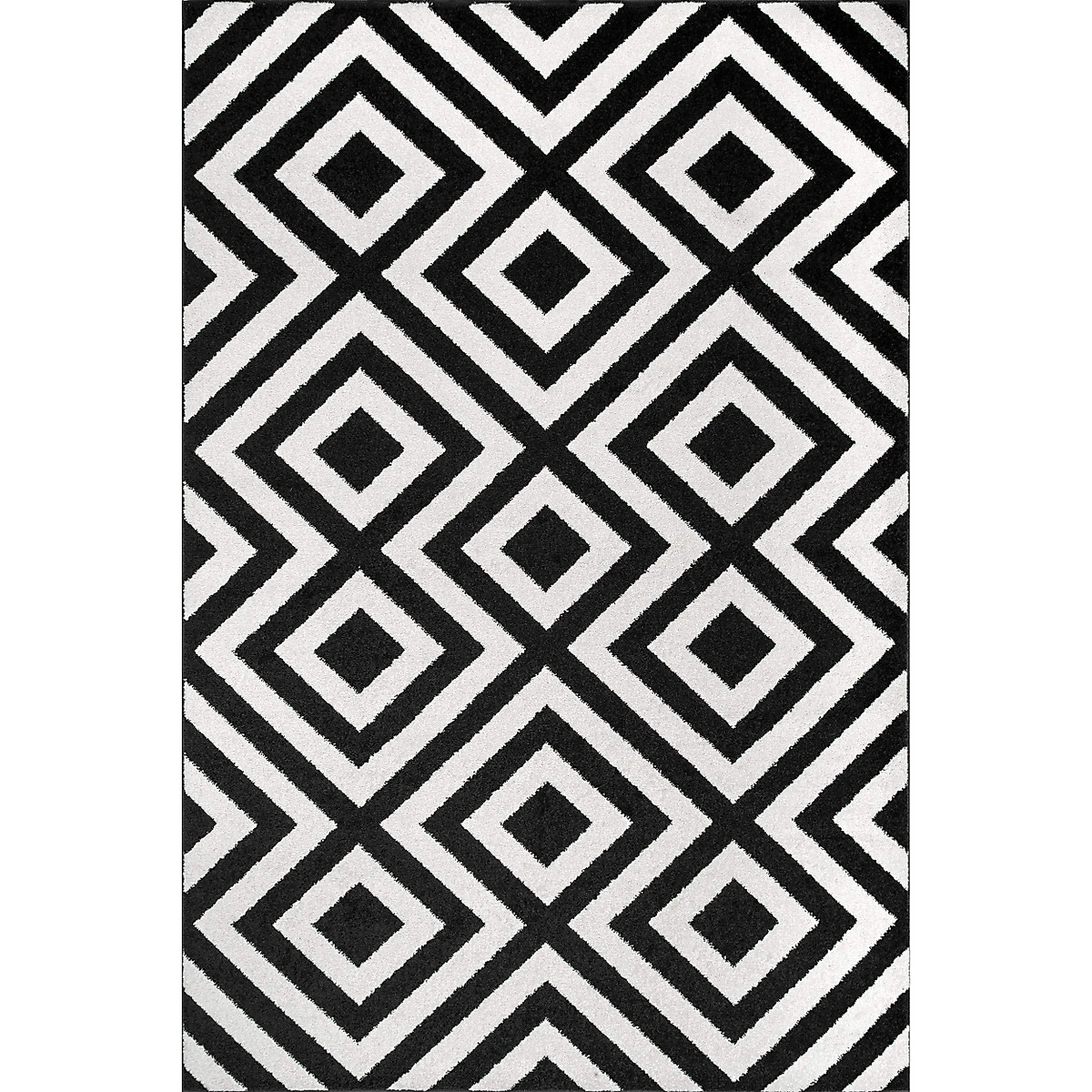 nuLOOM Zadie Geometric Accent Rug, 3x5, Black