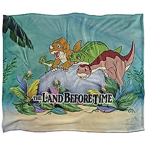 Land Before Time Littlefoot and Friends Officially Licensed Silky Touch Super Soft Throw Blanket 50" x 60"
