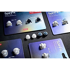 SpinFit CP220 – Patented Silicone Eartips for Replacement (2 Pairs) (4.4 mm Nozzle Dia.)