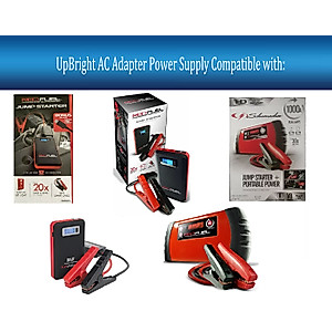 UpBright 15V AC/DC Adapter Compatible with Schumacher Red Fuel SL65 SL 65 SL1 SL1316 SL161 Sealey SL65S RedFuel Lithium Ion Portable Jump Starter Start Mobile 1A Power Supply Battery Charger (Barrel)