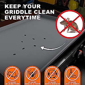 for Blackstone 28 Inch Griddle Mat Buddy, Silicone Grill Mat Protective Cover Accessories for Blackstone Griddle, Heavy Duty Food Grade Protector