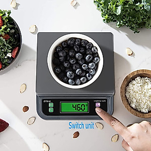 30kg/1g Digital Kitchen Weighing Scales LCD Display Electronic Food Scale 6 Kinds Units g, kg, lb, oz, It,ct with Count Peeling Function for Home Cooking Baking Fruit Multifunctional Scales (Color :