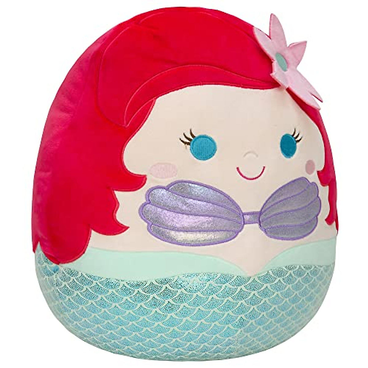 Squishmallows Disney 14-Inch Ariel Plush - Add Ariel to Your Squad, Ultrasoft Stuffed Animal Large Plush Toy, Official Kellytoy Plush