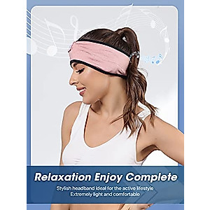 Sleepbeauty Sleep-Headphones-Wireless-Bluetooth-Headband - Comfy Sleeping Eye Mask Headphones Headset, Sport Headband Earbuds Electronics Tech Gadgets Christmas Birthday Gifts for Women Men Running