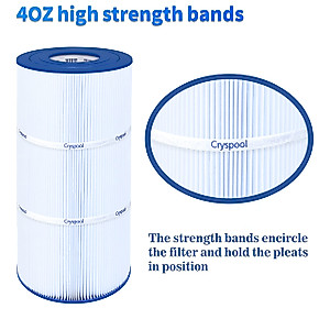 Cryspool Pool Filter Compatible with CX760RE, C751, Clearwater II 75, Pro Clean 75, PA76, C-8411, FC-1255, 75 sq.ft, 1 Pack