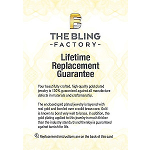 The Bling Factory 6.7mm 14k Yellow Gold Plated Twisted Rope Chain Necklace, 30 inches