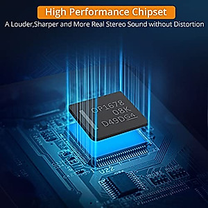 Neoteck Portable 3.5mm Headphone Amplifier Two-Stage Gain Switch, 16-150 Ohm, Aluminum Matte Surface