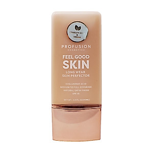 Profusion Cosmetics Lightweight Liquid Foundation for a Flawless and Elegant Radiance, Breathable Makeup for Improves Uneven Skin Tone, Cruelty-Free - Light 1