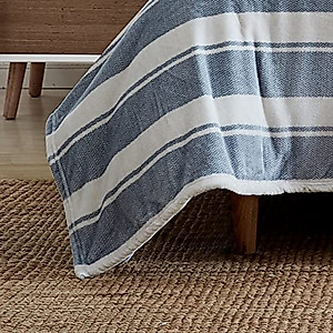 Eddie Bauer - King Blanket, Ultra Plush Bedding, Lightweight Home Decor for All Seasons (Stones Throw Stripe, King)