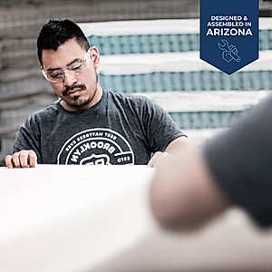 DREAMFOAM Arctic Dreams 10" Hybrid Cooling Gel Mattress with Quick Response Gel Infused Memory Foam, Made in The USA, Twin XL