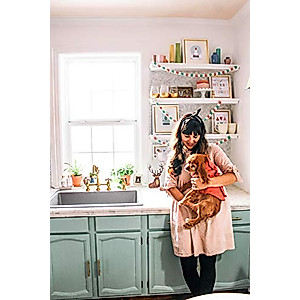 Kingston Brass KS3792AXBS Restoration Bridge Kitchen Faucet, 9", Polished Brass