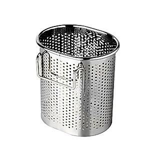 Stainless Steel Cutlery Utensil Holder (Small Oval) Chopsticks Holder for Dishwasher