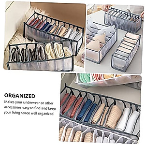 FONDOTIN 1Pc Box storage box partition box transparent lingerie collapsible storage bins clothing storage bags underwear drawer divider Bra Drawer Organizer clothes storage bag fabric sock