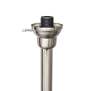 Elegant Designs LF2002-BSN 3 Light Scalloped Glass Shades Floor Lamp, Brushed Nickel