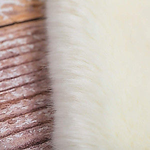 CanB Women's 1920s Faux Fur Shawl Bridal Wedding Fur Wraps and Bolero Shrug Faux Mink Stole for Women (White)