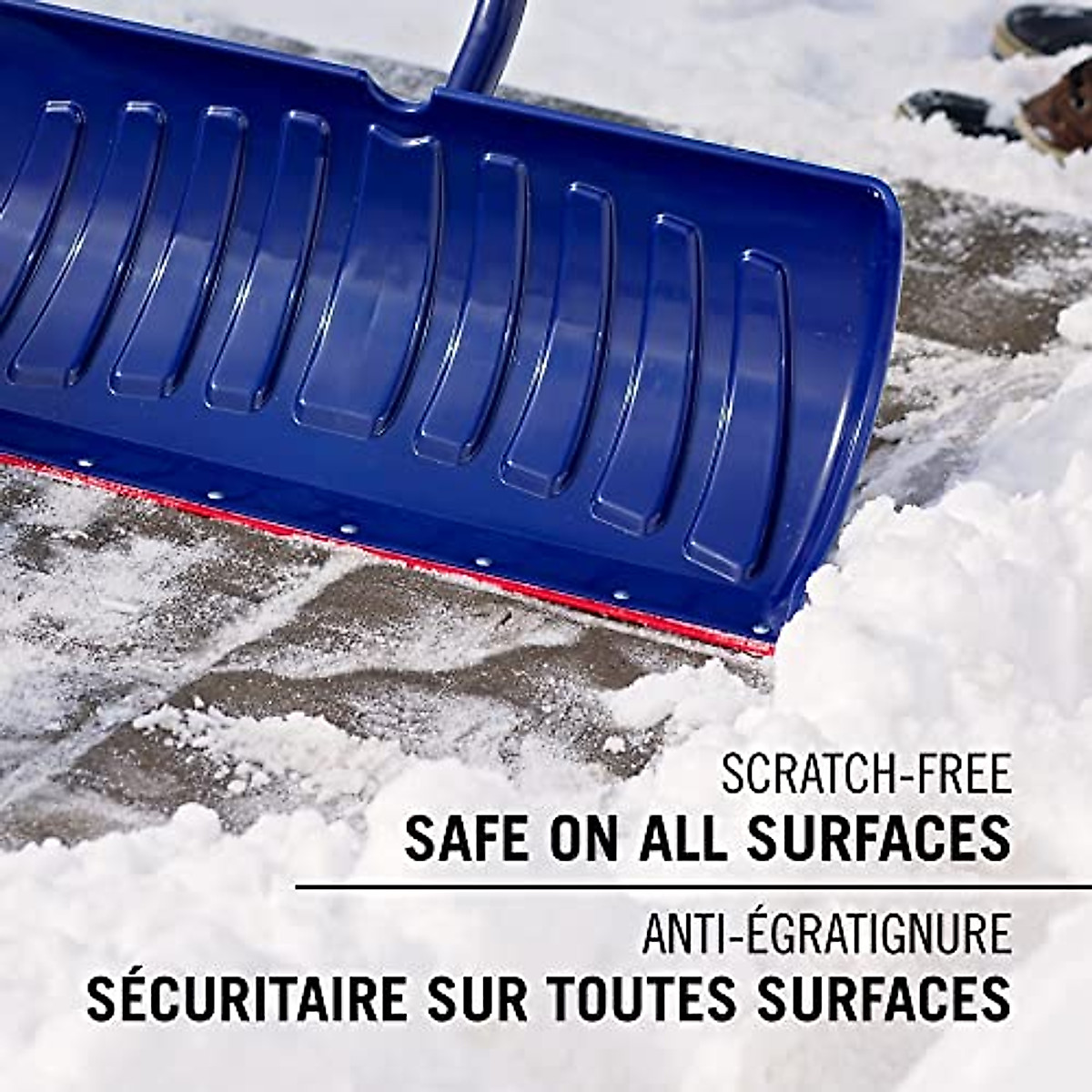 26" Poly Blade Snow Pusher, with Nylon Wear Strip