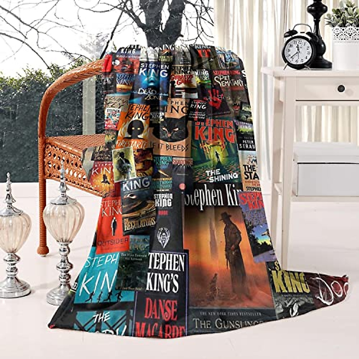Books Blanket Fleece Throw Blanket,Soft Warmer Flannel Blanket,Double-Layer Printed Blanket for Couch, Bedding,Sofa,Living Room and Camping 50"X40"