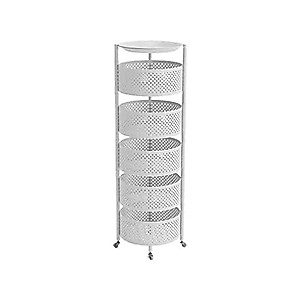 CXDTBH Trolley Kitchen Storage Rack Trolley Rack for Vegetables and Fruits (Color : Black, Size : 98cm*29cm)