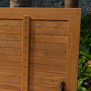 Cambridge-Casual AM-370218T Arie Storage Box, Natural Teak