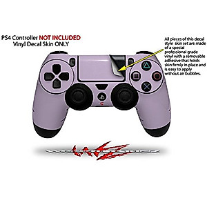 WraptorSkinz Skin Compatible with Sony PS4 Dualshock Controller PlayStation 4 Original Slim and Pro Solids Collection Lavender (Controller NOT Included)