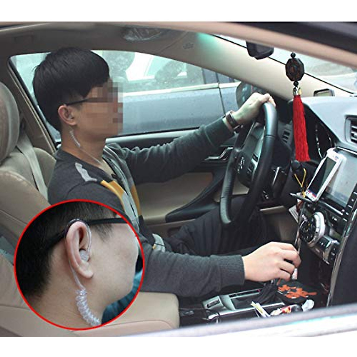 Lsgoodcare 50Pack White Silicone Rubber Replacement Mushroom EarTips Earbud Compatible for Motorola Kenwood Icom Yaesu Baofeng HYT Midland Cobra Radio Surveillance Acoustic Tube Earpiece Headset